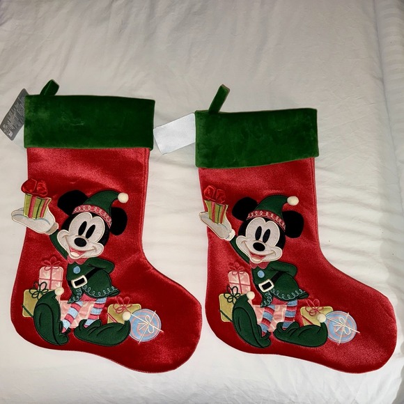 Disney | Holiday | 224 Disney Store Mickey Mouse Christmas Stockings 2 ...